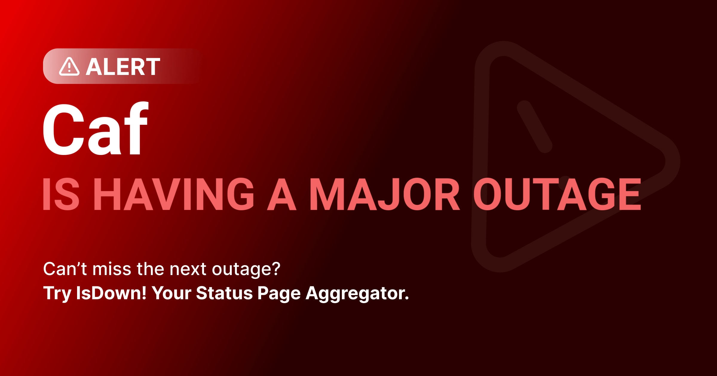 Is Caf down? Check current status and problems | IsDown